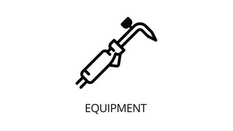 Gas welding equipment icon animation | Stock Video | Pond5