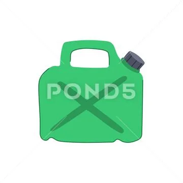 Gasoline fuel can cartoon vector illustration Illustration #253873540