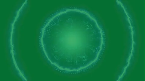 gate portal effect animation with green ... | Stock Video | Pond5