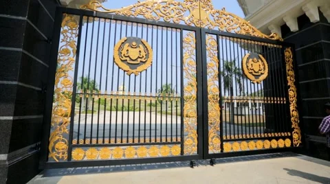 Gate of Royal Palace Istana Negara | Stock Video | Pond5