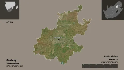 Gauteng location. South Africa. Satellit... | Stock Video | Pond5