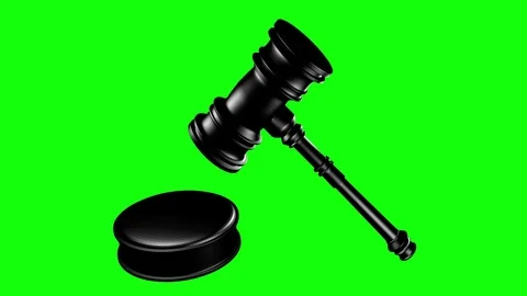 Gavel Hammered In Court Animated on alph... | Stock Video | Pond5