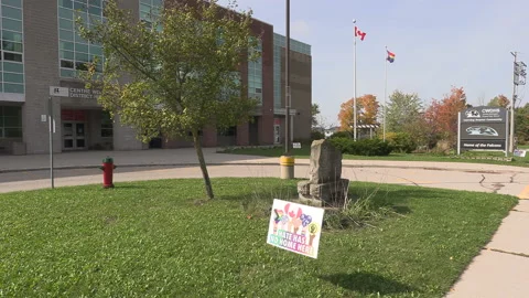 Gay and trans pride flags after students... | Stock Video | Pond5