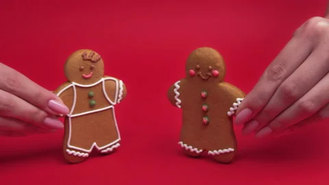 gay love lgbt pride gingerbread man coup... | Stock Video | Pond5