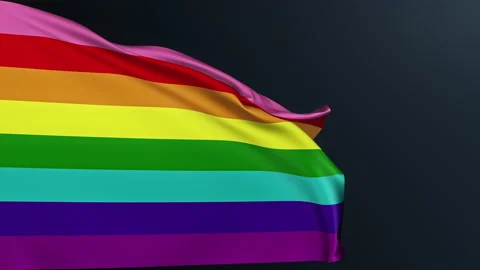 gay pride flag lgbt unity gender equalit... | Stock Video | Pond5