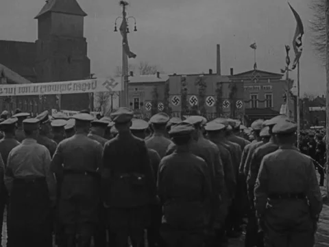 Nazi Crowd Stock Footage ~ Royalty Free Stock Videos | Pond5