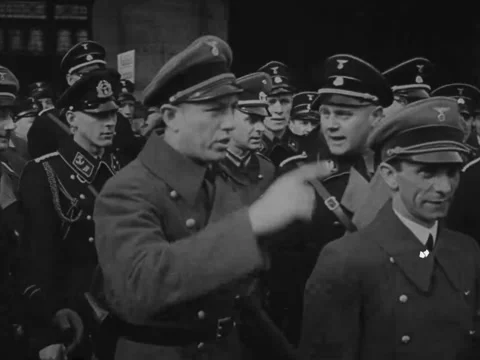 Gdansk - 1935: Nazi officers, including ... | Stock Video | Pond5