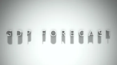 gdp forecast 3D title animation white te... | Stock Video | Pond5