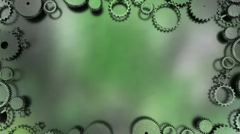 Gear cogs border rotating system gearbox... | Stock Video | Pond5
