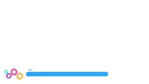 gear loading rotates 100 percent green s... | Stock Video | Pond5