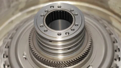 Gear mechanism process Rotating gears. w... | Stock Video | Pond5