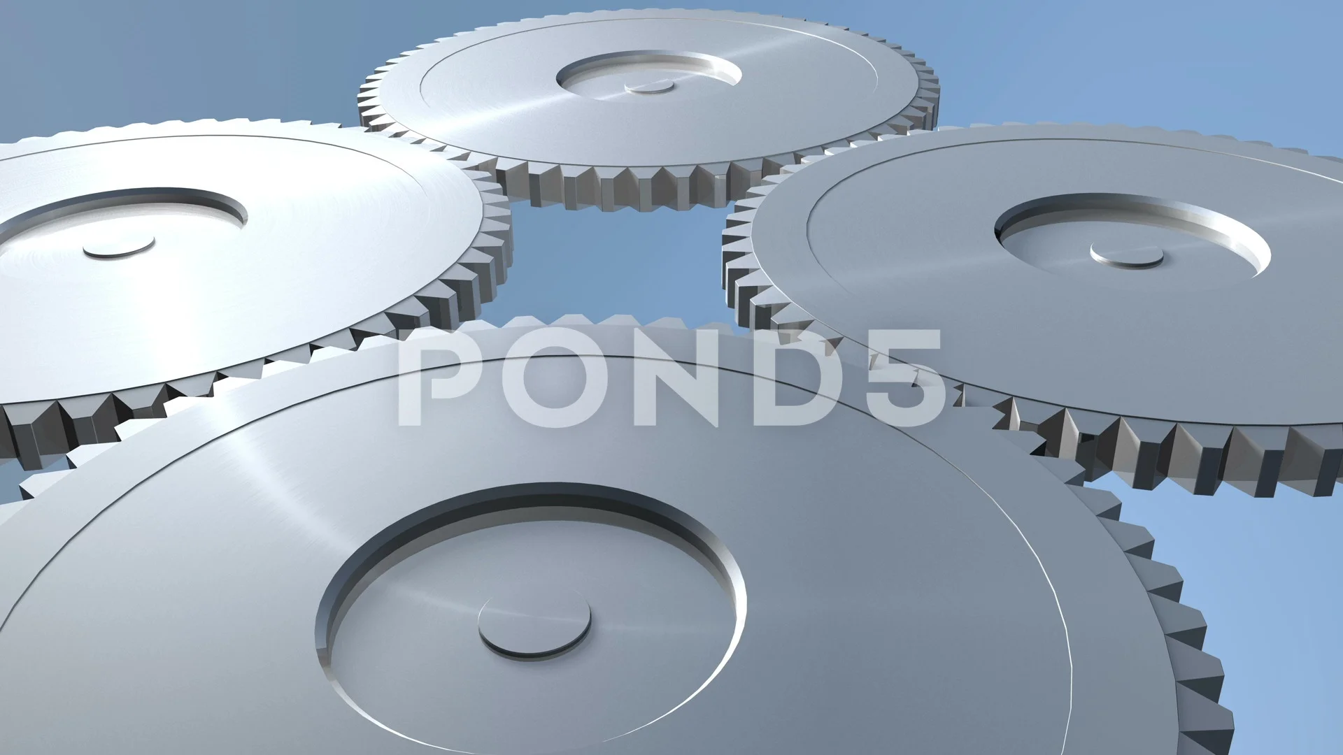 Interlocking Gears Vector