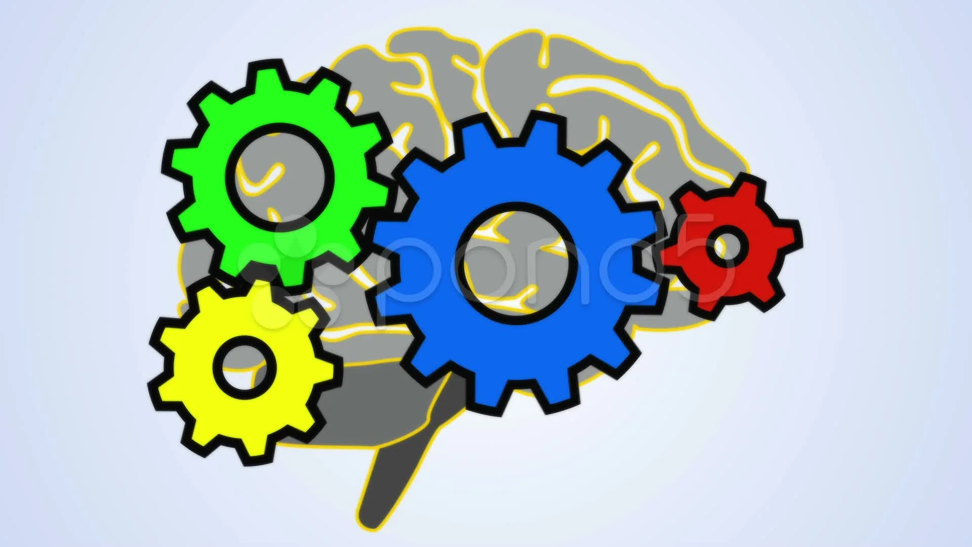 Gears In Brain Clipart