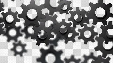 gears in motion. animation loop on the t... | Stock Video | Pond5