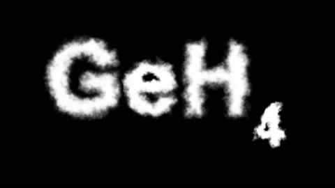 GeH4 or Germane Molecule Symbol Smoke Cl... | Stock Video | Pond5