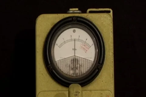 Geiger Counter Radiation Detector Dial | Stock Video | Pond5