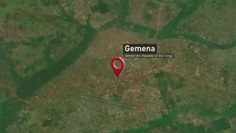 Gemena City Map Zoom (Democratic Republi... | Stock Video | Pond5