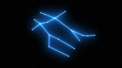Gemini - Animated zodiac constellation w... | Stock Video | Pond5