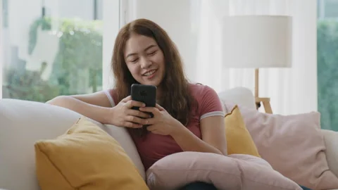 Gen Z asia enjoy AI chatbot app experien... | Stock Video | Pond5