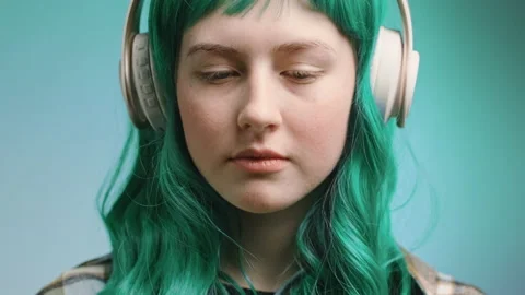 Gen Z. Portrait of sad beautiful girl wi... | Stock Video | Pond5