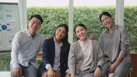 Gen Z workforce in go green ESG workplac... | Stock Video | Pond5