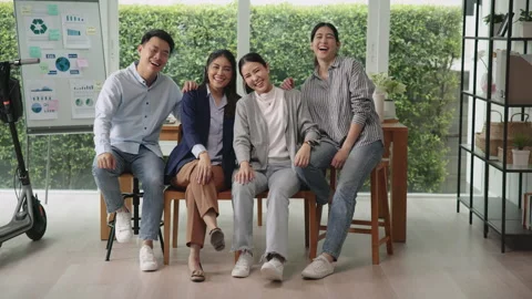 Gen Z workforce in go green ESG workplac... | Stock Video | Pond5