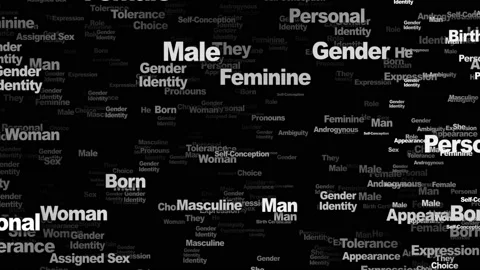 GENDER IDENTITY Keywords Animation, Back... | Stock Video | Pond5