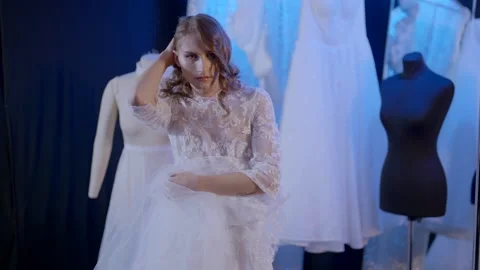 genderqueer man dressed like bride with ... | Stock Video | Pond5