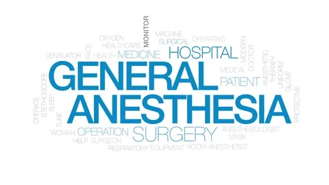General anesthesia animated word cloud, ... | Stock Video | Pond5