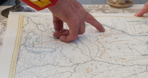 General Showing Map War Plans in Officer... | Stock Video | Pond5