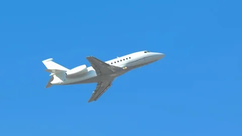 Private Jet Flying Stock Videos – Royalty-Free HD & 4K Videos