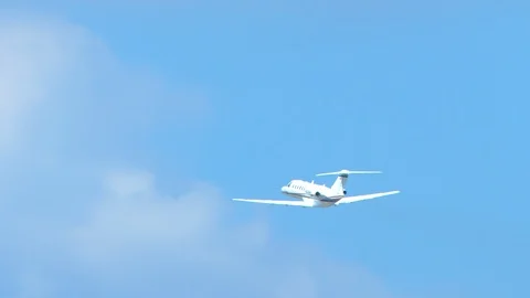 Private Jet Flying Stock Videos – Royalty-Free HD & 4K Videos