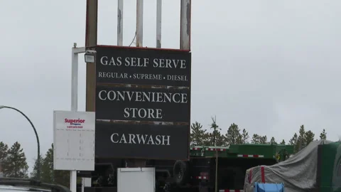 Generic Gas Station, Convenience Store a... | Stock Video | Pond5