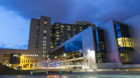 Hospital Building Exterior Stock Video Footage | Royalty Free Hospital ...