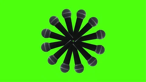 Microphone Green Screen Mic Stock Videos – Royalty-Free HD & 4K Videos