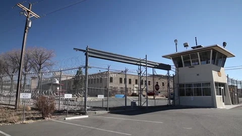 generic prison gates with guard tower pr... | Stock Video | Pond5