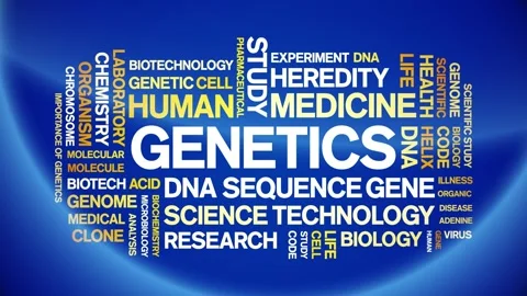 Genetics animated word cloud,animation t... | Stock Video | Pond5