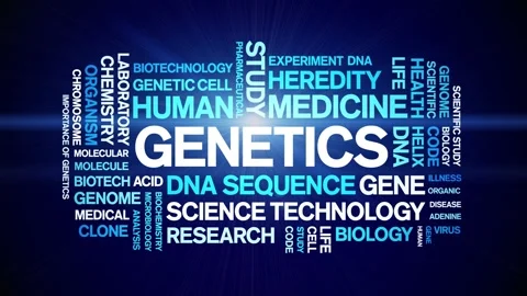 Genetics animated word cloud,animation t... | Stock Video | Pond5