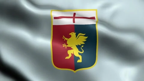 Genoa Flag video waving in wind Genoa F... | Stock Video | Pond5