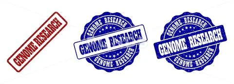 GENOME RESEARCH Scratched Stamp Seals ~ Clip Art #100439683