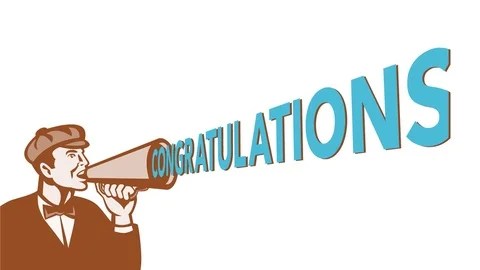 Gentleman With Bullhorn Shouting Congrat... | Stock Video | Pond5