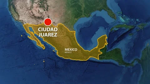 Geolocation of the city of Ciudad Juarez... | Stock Video | Pond5