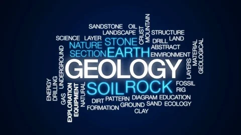 Geology animated word cloud, text design... | Stock Video | Pond5
