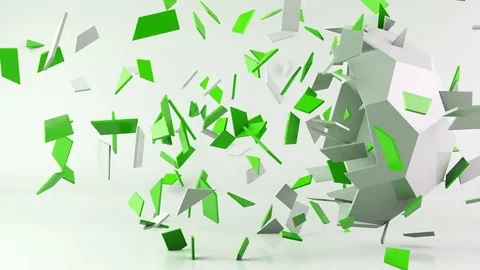 Geometric computer generated animation b... | Stock Video | Pond5
