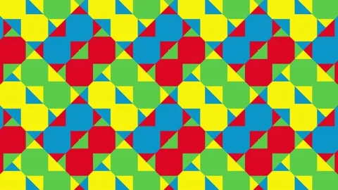 Geometric pattern with animated tiles in... | Stock Video | Pond5