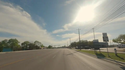 Georgetown, Tx Driving plate front POV r... | Stock Video | Pond5