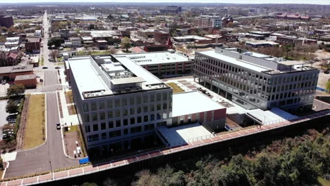 Georgia Cyber Center Augusta Aerial Dron... | Stock Video | Pond5