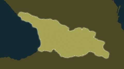 Georgia map - solid. Glow. Pattern. | Stock Video | Pond5