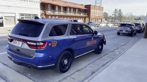 Georgia State Patrol police SUV cruiser ... | Stock Video | Pond5
