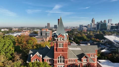 Georgia Tech sign at college campus with... | Stock Video | Pond5